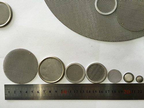 High Porosity Round Mesh Screen Filter , Custom Stainless Steel Filter ...