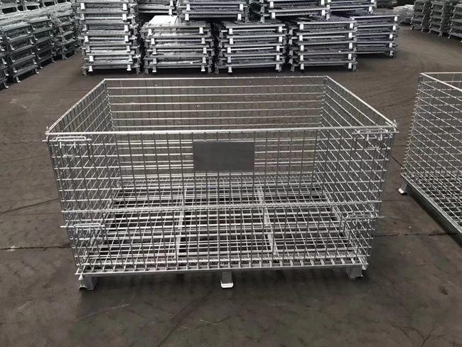 Q195 Stainless Steel Large Wire Mesh Storage Containers Antirust Metal ...