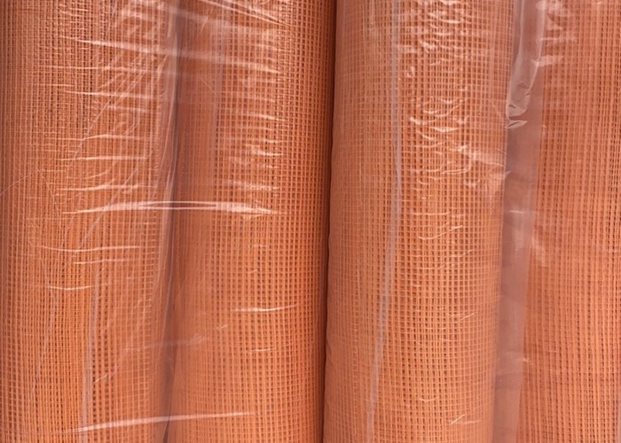 Orange Length 100m Fiber Wire Mesh 5x5mm For Keeping The Walls Clean ...